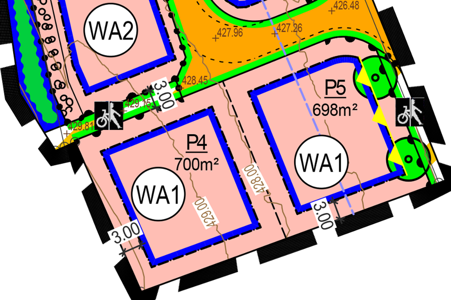 Parzelle 04 – EH oder DH (700m2) in Bernhardswald | baupilot.com